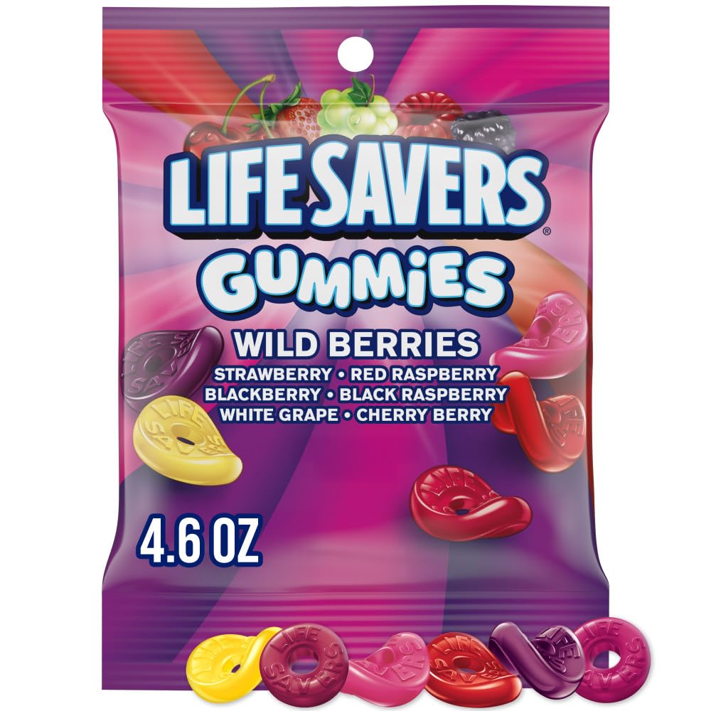 Amazon.com: Life Savers Gummies Wild Berry Gummy Candy, 4.6 Oz Bags (Pack of 12)