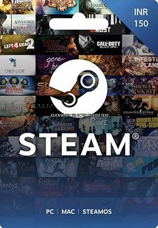 Valve Corporation Inr 150 Steam Wallet Code (Digital Code- Email ...