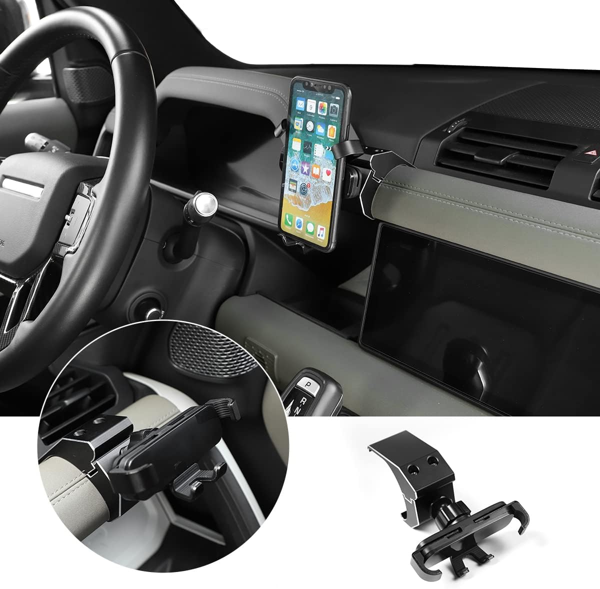 Amazon.com: YIWANG Alumium Alloy Dashboard Side Mobile Phone Holder ...
