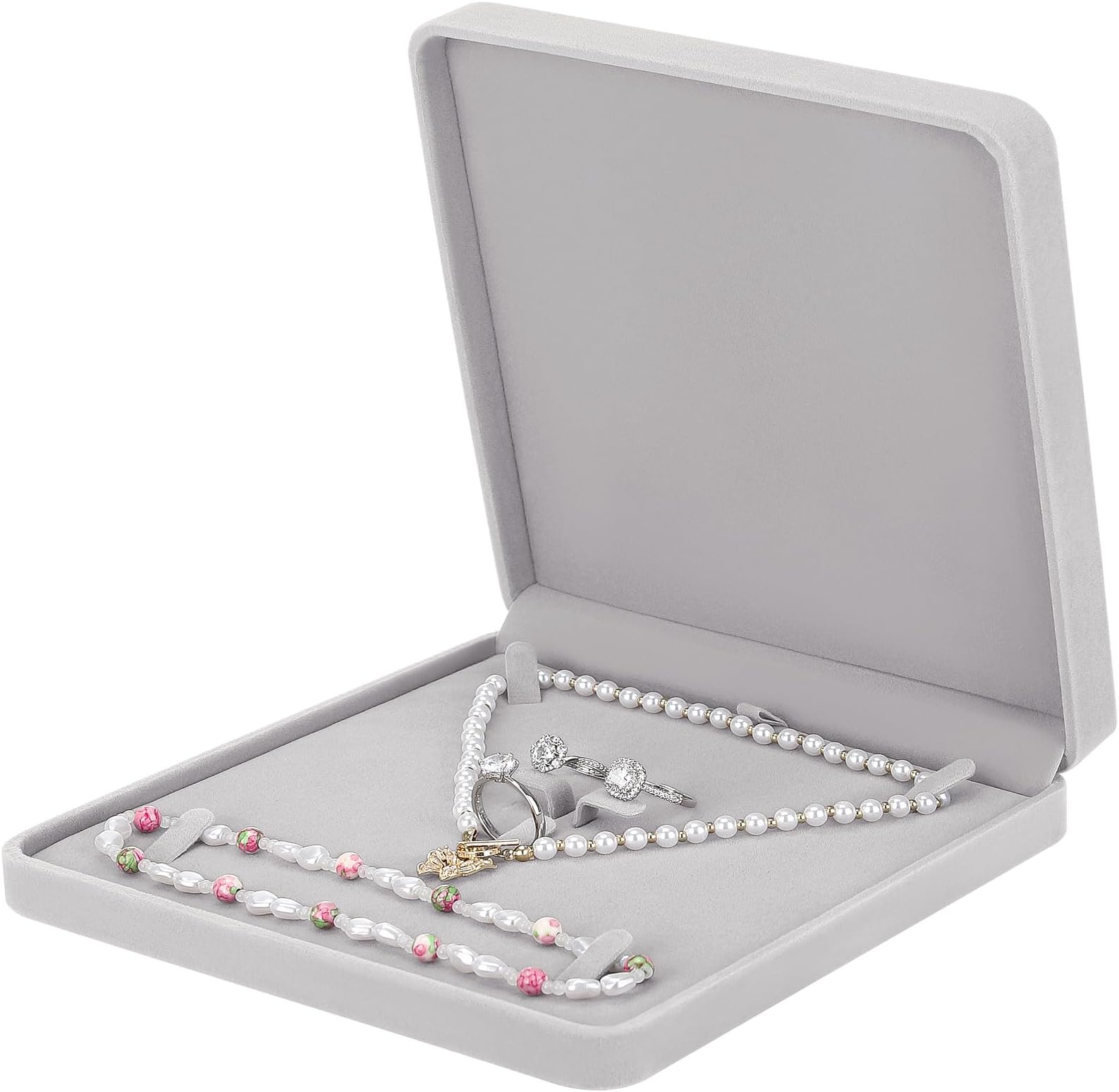 Amazon.com: LETURE Velvet Jewelry Set Box, Velvet Gift Box for Bracelet ...