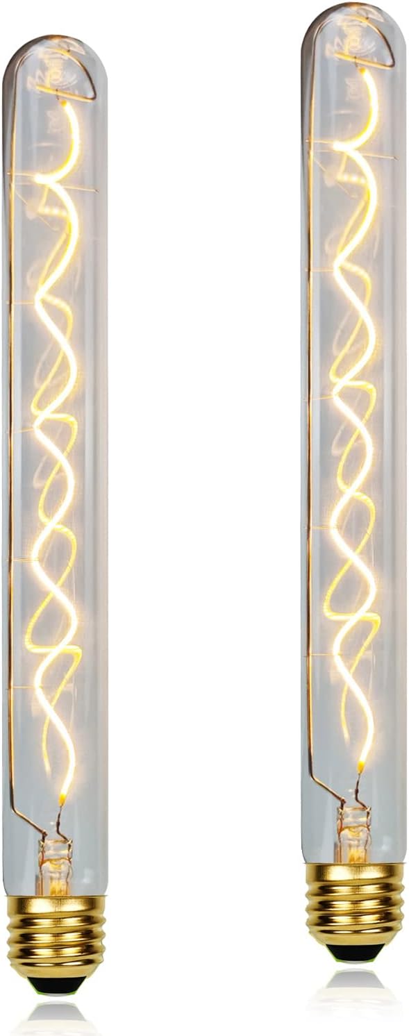 TIANFAN 2-Pack Vintage Led Bulb Long Test Tube T10 300mm Led Filament ...