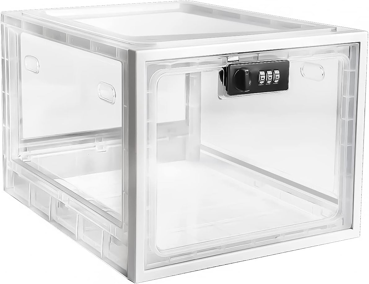 Amazon.com: Refrigerator Medical Lock Box OD: 8.5"W x 11.75"D x 5"H ID ...
