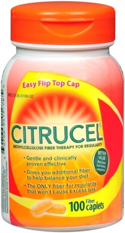 Amazon.com: Citrucel Caplets 100 Caplets (Pack of 7) : Health & Household