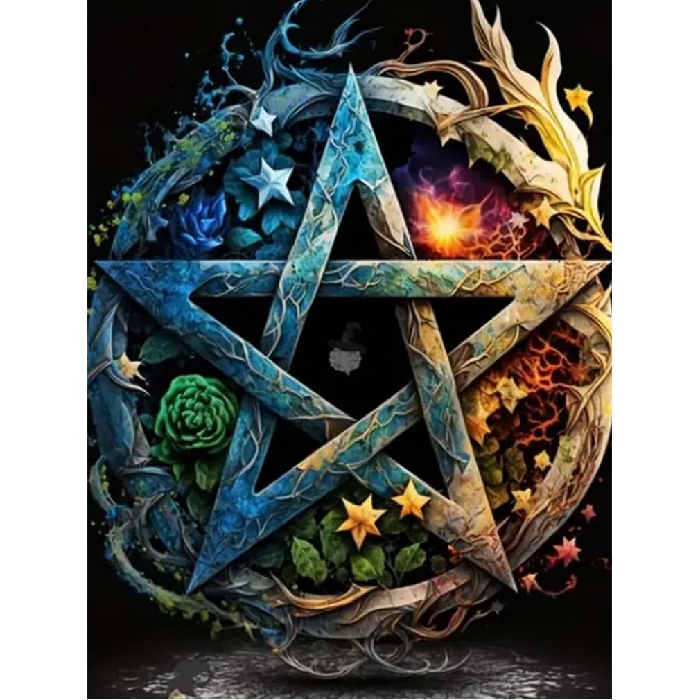 Amazon.com: JFYHAB Pentagram Diamond Painting Kits for Adults,Star ...