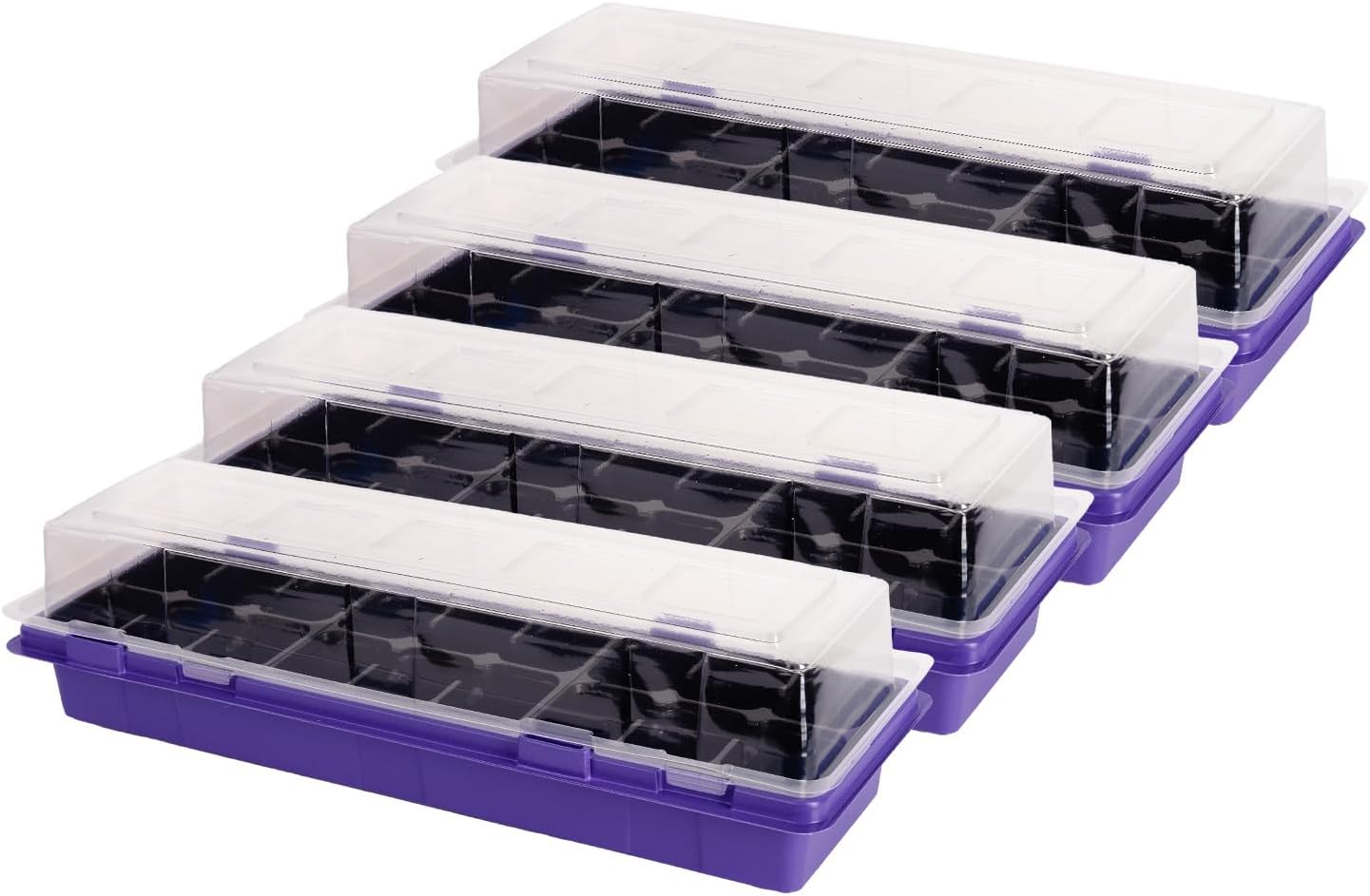 Tymar 72x Anzuchttöpfe mit Pflanzschalen, Mini Gewächshaus ...