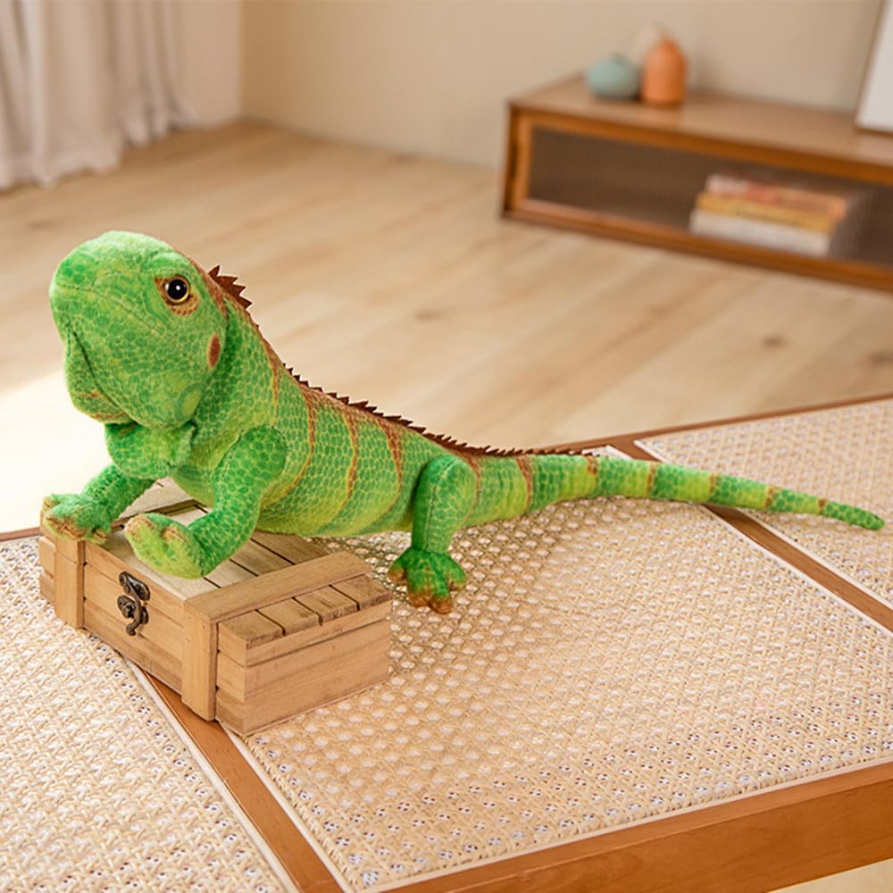 Amazon.com: Xshelley Realistic Green Lizard Stuffed Animal Toys ...