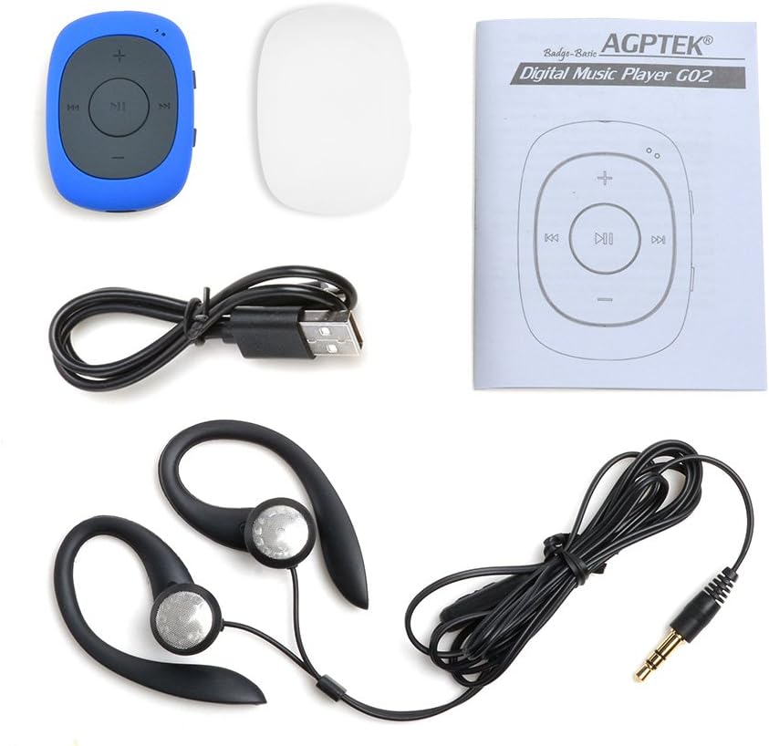 AGPTEK G02 Mini Clip MP3 Player User Manual