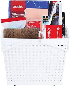 College Essentials Kit - Includes Shower Caddy, Bedsheet, Large Laundry ...