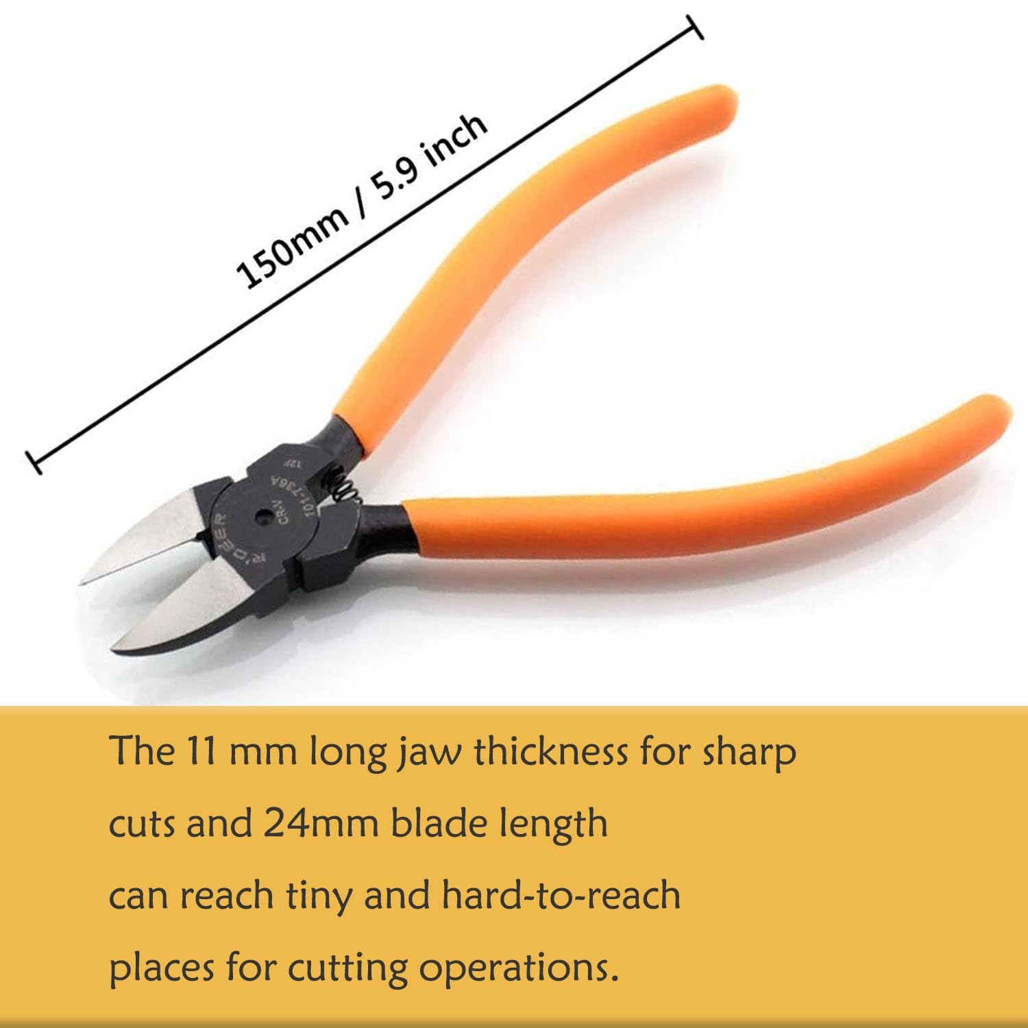 Snapklik.com : Wire Cutting Pliers Diagonal Side Cutter, 6" Ultra Sharp ...
