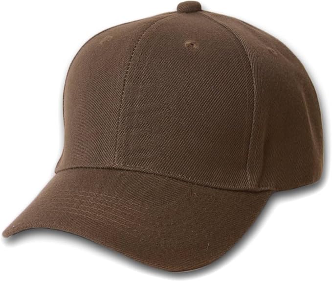 TOP HEADWEAR Baseball Cap Hat- Brown at Amazon Men’s Clothing store ...
