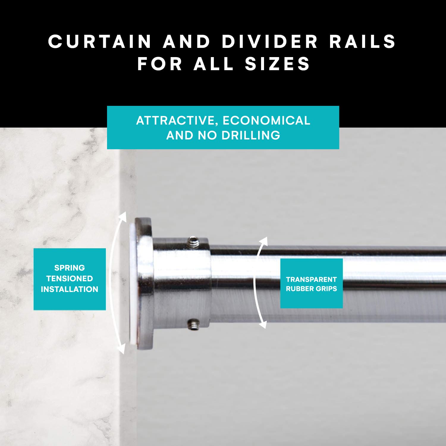 Room/Dividers/Now Tension Curtain Rod - Tension Window Rod - Bedroom ...