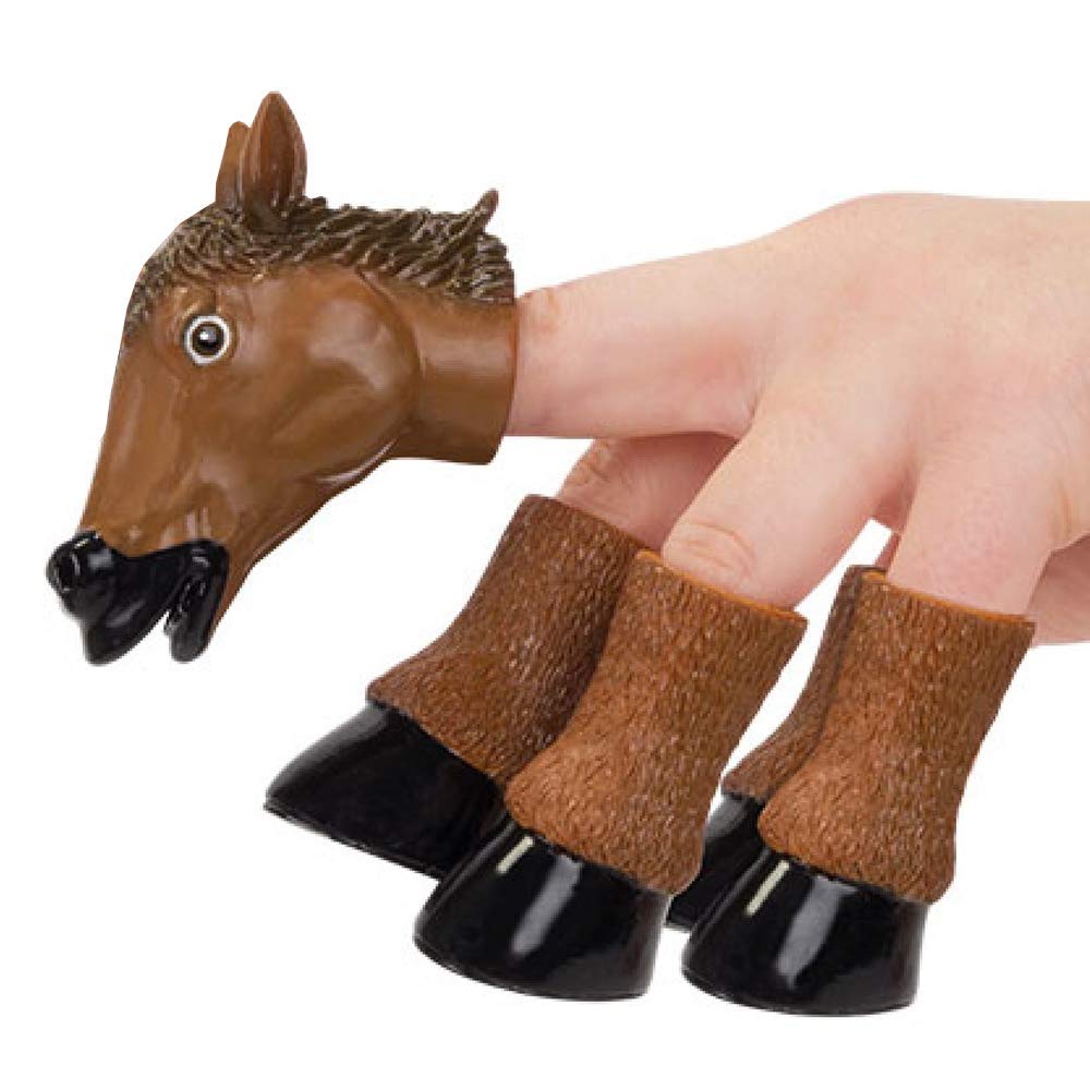 Amazon.com: Archie McPhee Handihorse Horse Finger Puppet Set New : Toys ...