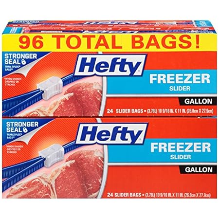 Amazon.com: Hefty Slider Storage Calendar Bags, Gallon Size, 120 Count ...