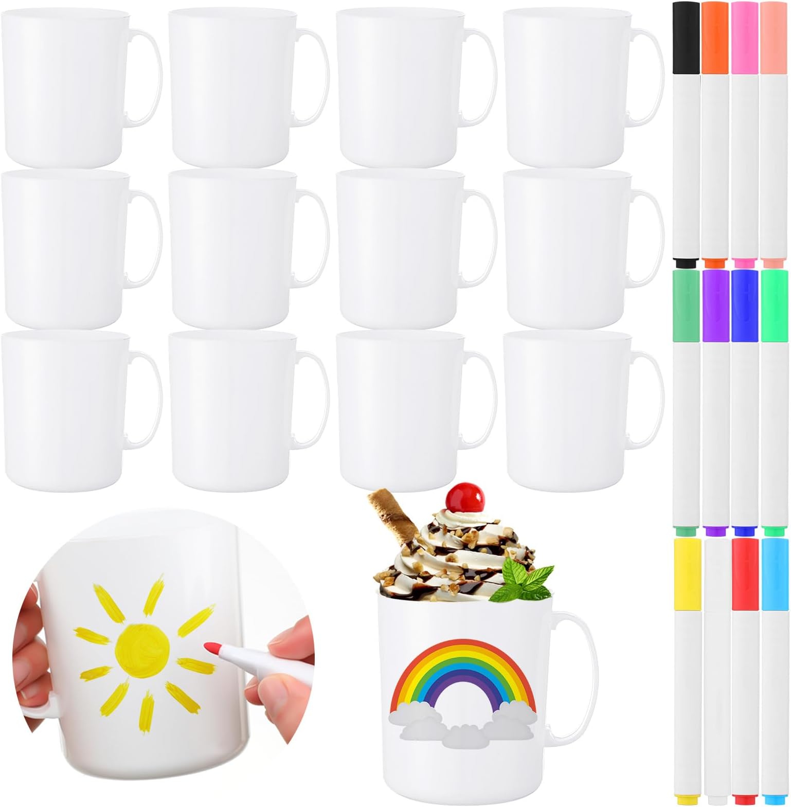 Amazon.com: Doodle Mug Decorating Kit - Design Your Own Mug with ...