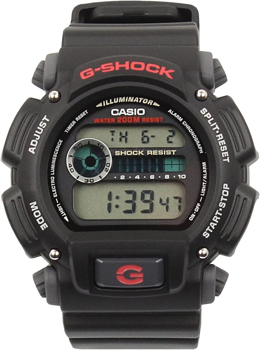 Casio Men's G5600E-1 G-Shock Grey Digital Dial Shock Resistant Watch ...
