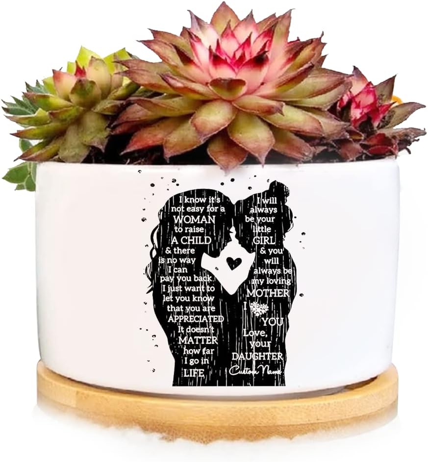 Amazon.com: Customized Mother and Daughter Pot, Personalized Mother Day ...
