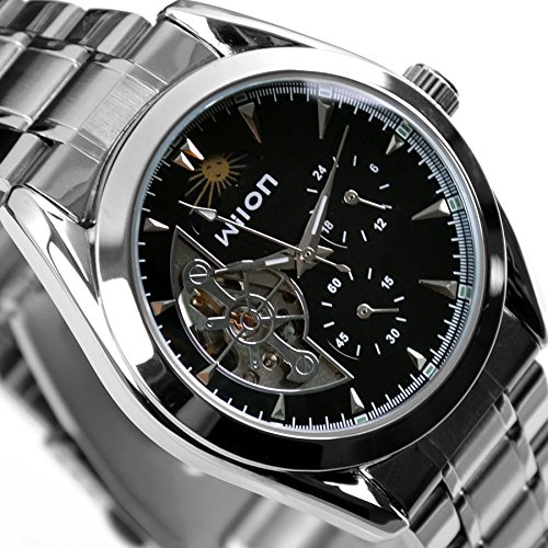 Wilon Chronograph Black Dial Men Automatic Watch - S2-2012G : Amazon.in ...