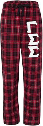 Amazon.com: Gamma Sigma Sigma Pajamas Flannel Plaid Pant : Clothing ...
