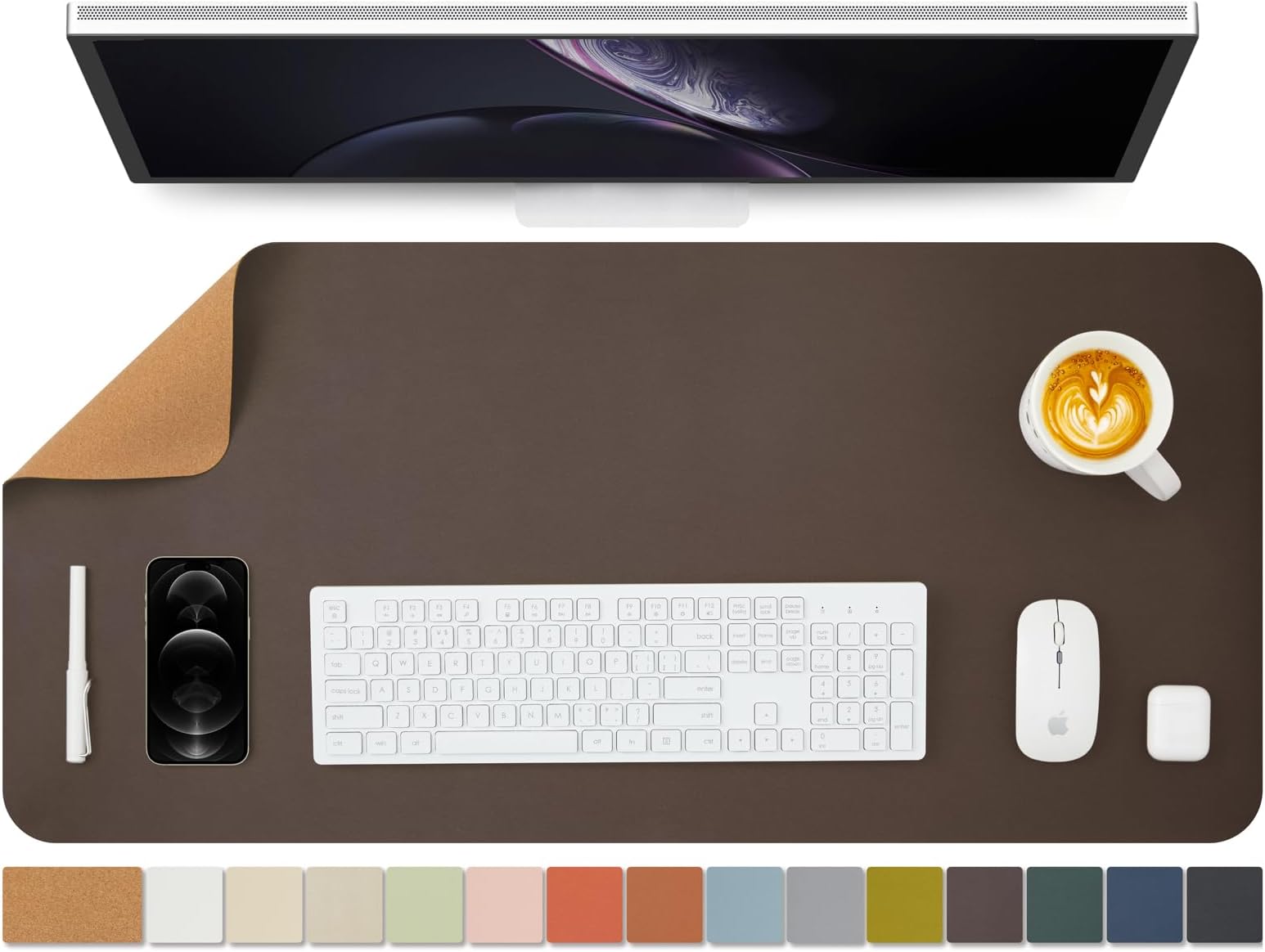 Amazon.com : Cork Desk Mat - Dual-Sided Desk Pad for Office and Home ...