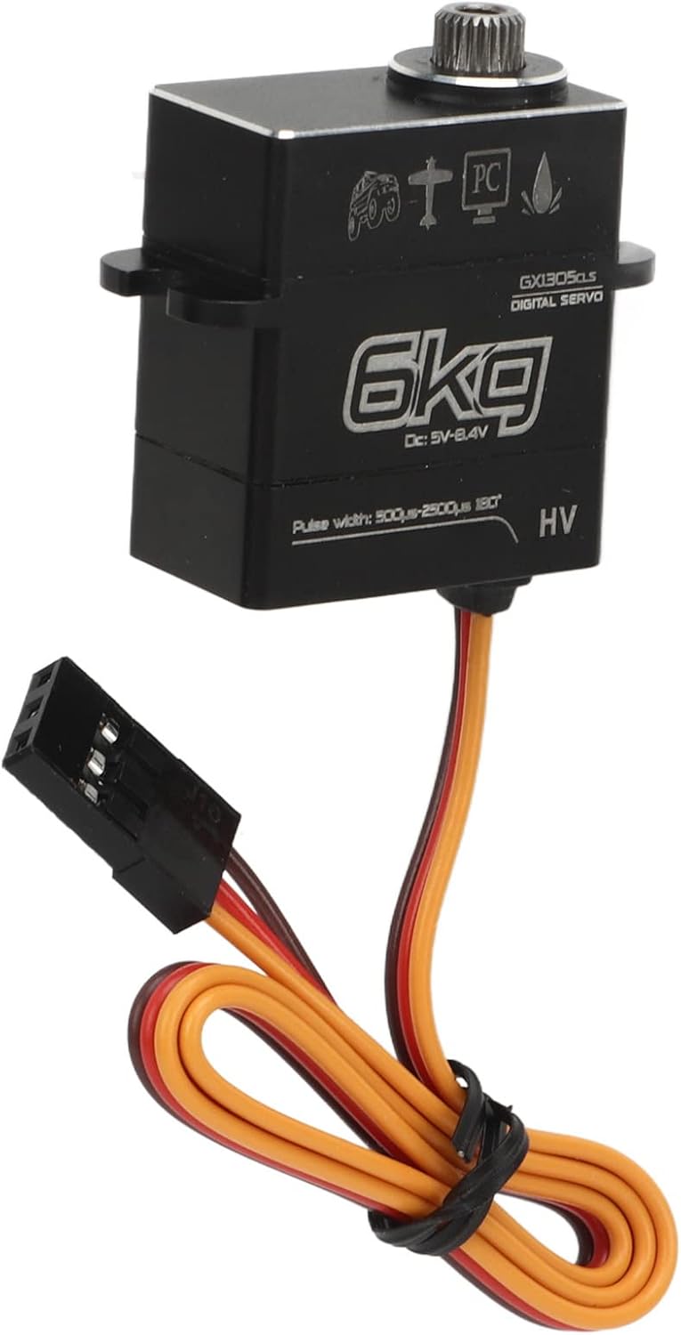 Amazon.com: RC Servo, 6KG Digital Servo Full Metal Steering Gear Servo ...