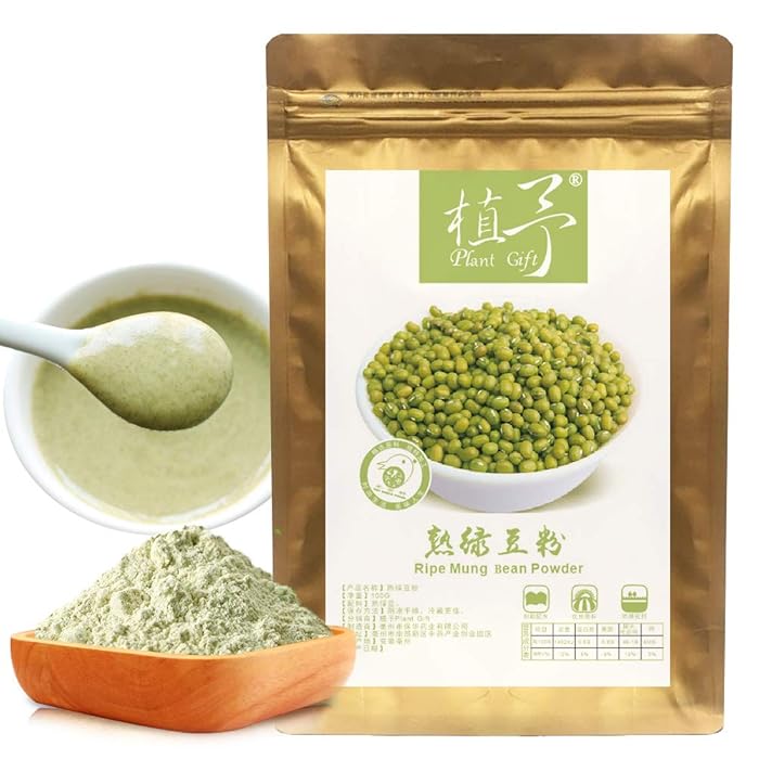 Buy Plant Gift Mung Beans Powder, 100% Pure Ripe Green Bean Powder ...