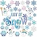 Amazon.com: 72 Pcs Winter Bulletin Board Set with 96 Pcs Glue Points ...