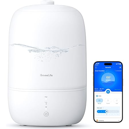 Amazon.com: GoveeLife Smart Humidifiers for Bedroom, 3L Top Fill Cool ...