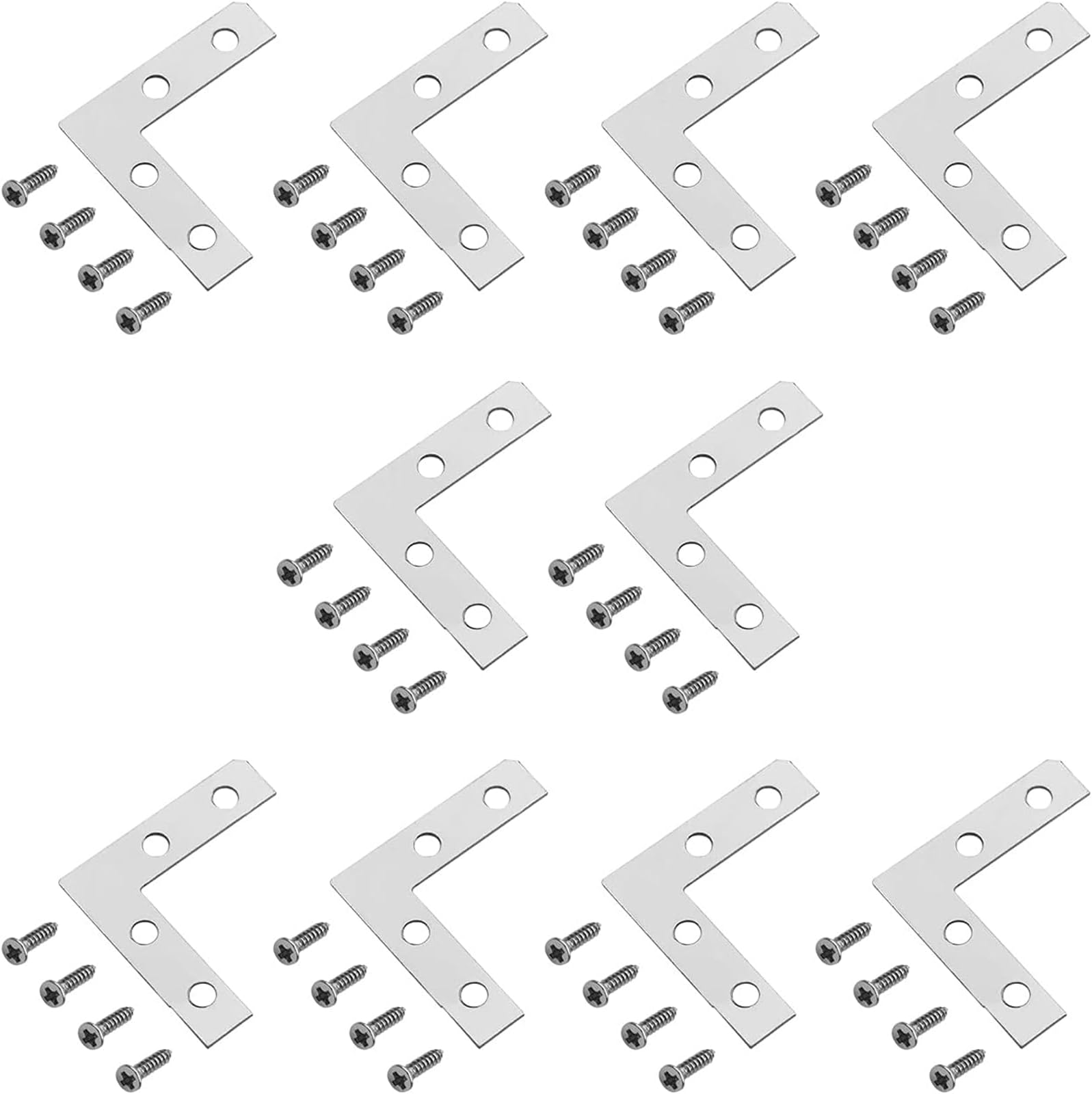Amazon.com: Pxyelec 4 Holes Angle Plate Corner Brace Flat L Shape ...