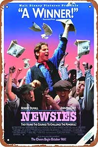 Amazon.com: Newsies movie poster Metal Signs Vintage Tin Sign 8 x 12 ...