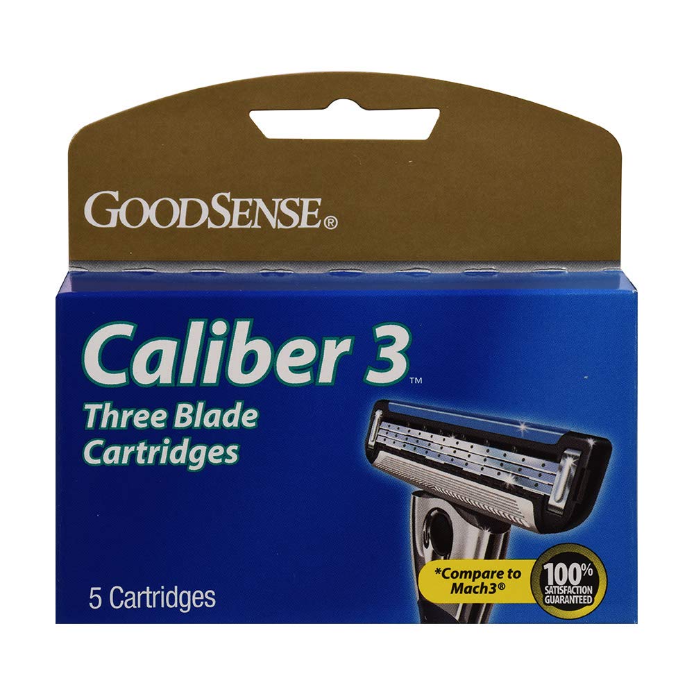 Amazon.com: GoodSense Caliber-3 Three Blade Cartridges, 5/each count ...