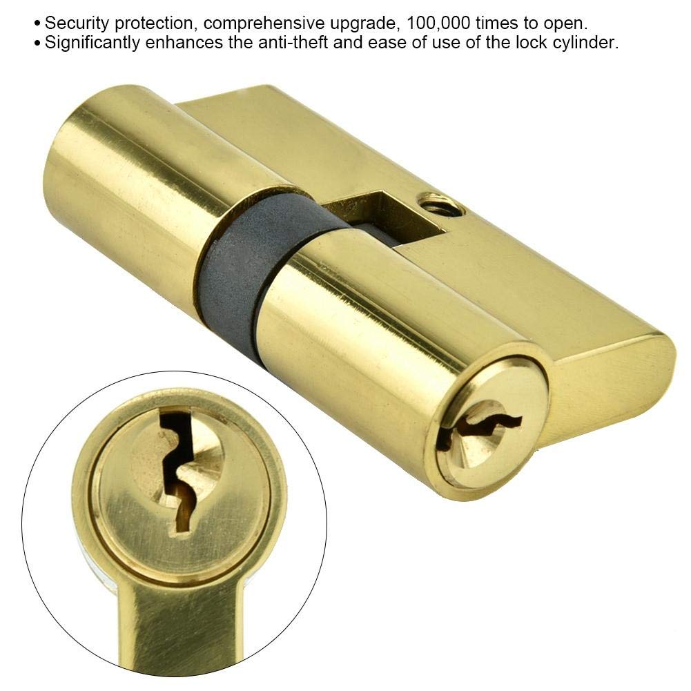 Buy 60mm Cylinder Lock Copper Dual Open Anti-Theft Door Lock Cylinder ...