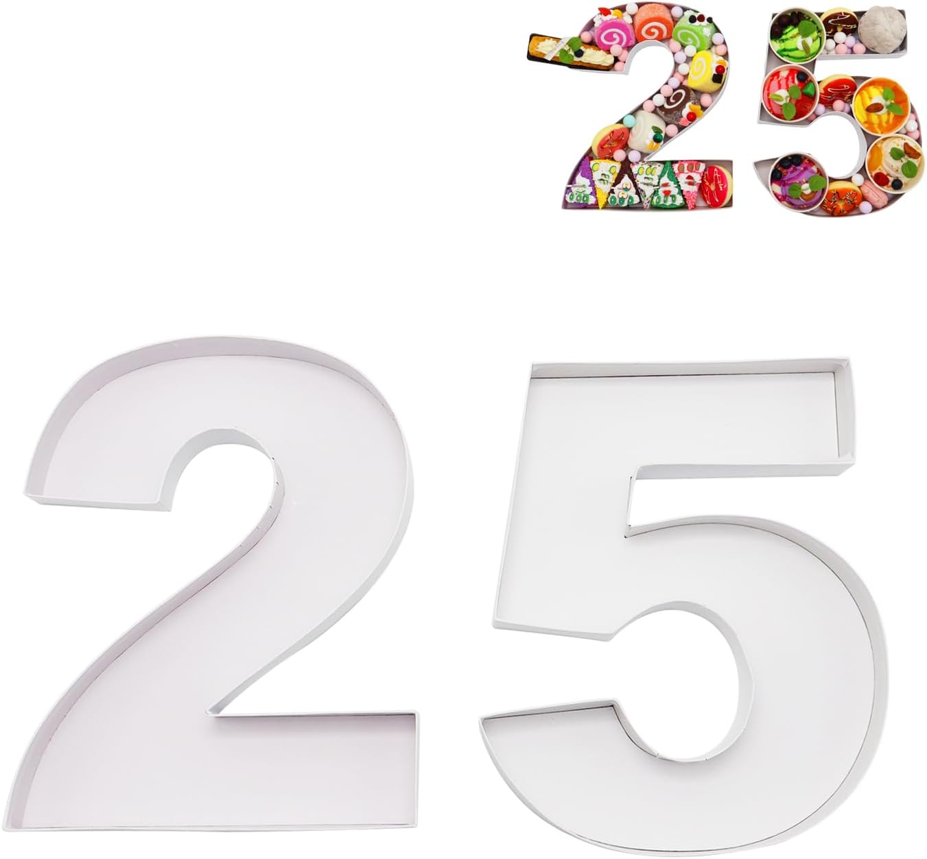 Amazon.com: Cardboard Number Fillable Food Tray Box for Charcuterie ...