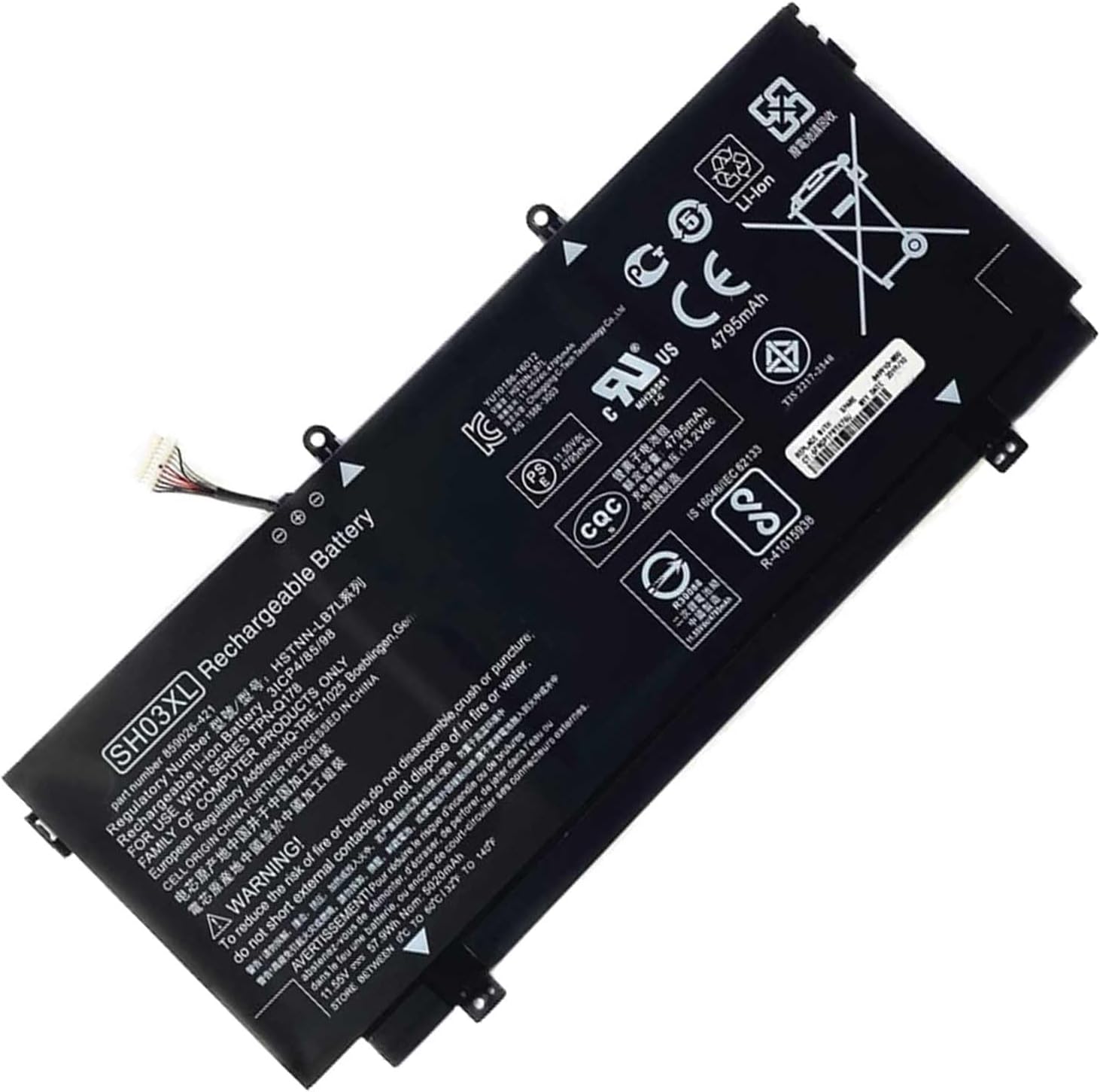 Amazon.com: SH03XL Laptop Battery for HP Spectre x360 13-w000 13-w021tu ...