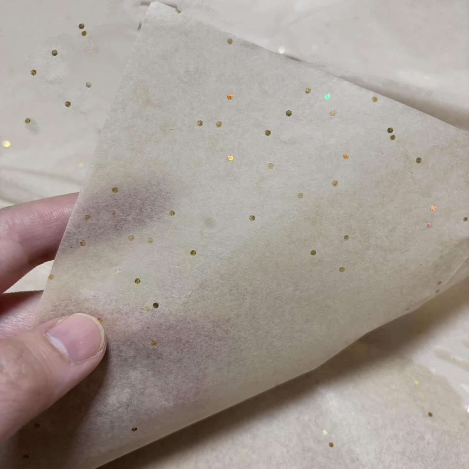 LGIFUTMAX Glitter Tissue Paper Brown for Wrapping 50 x 70 cm Glitter ...