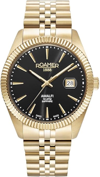 Roamer Amalfi Gents 852833 Men's Analogue Quartz Watch Stainless Steel ...