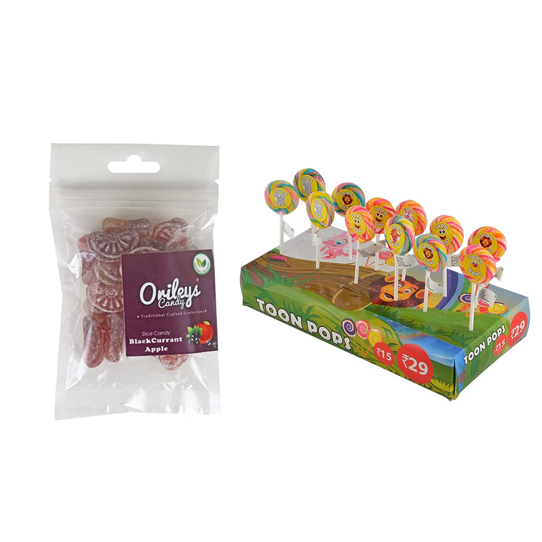 Toonpops Cartoon Lollipops Assorted Fruit Flavour Swirl – 1.5 Inch ...