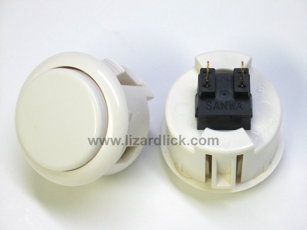 Sanwa Obsf 30 White 30mm Arcade Snap In Push Button | Desertcart INDIA