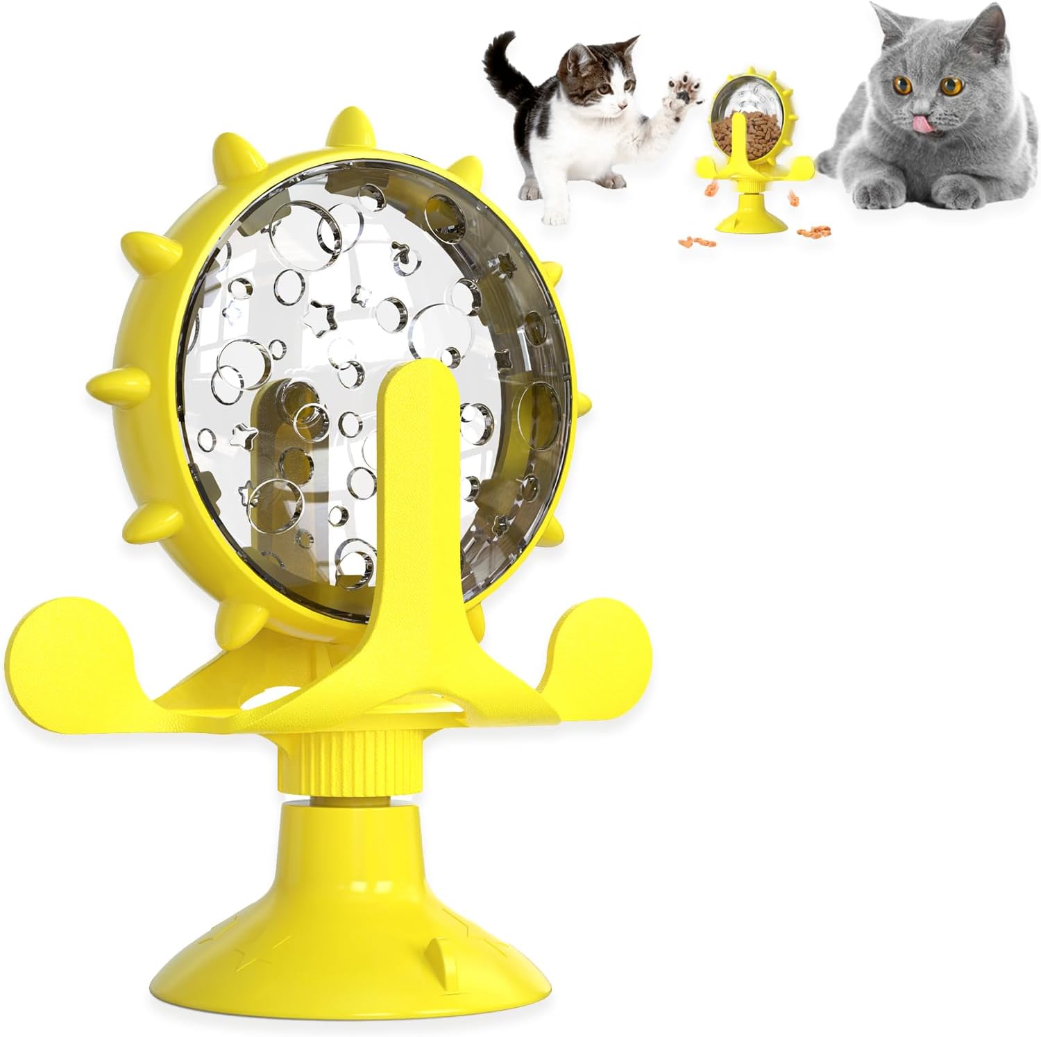Amazon.com : AKAKL Cat Dog Treat Dispenser Toy - Cat Interactive Feeder ...