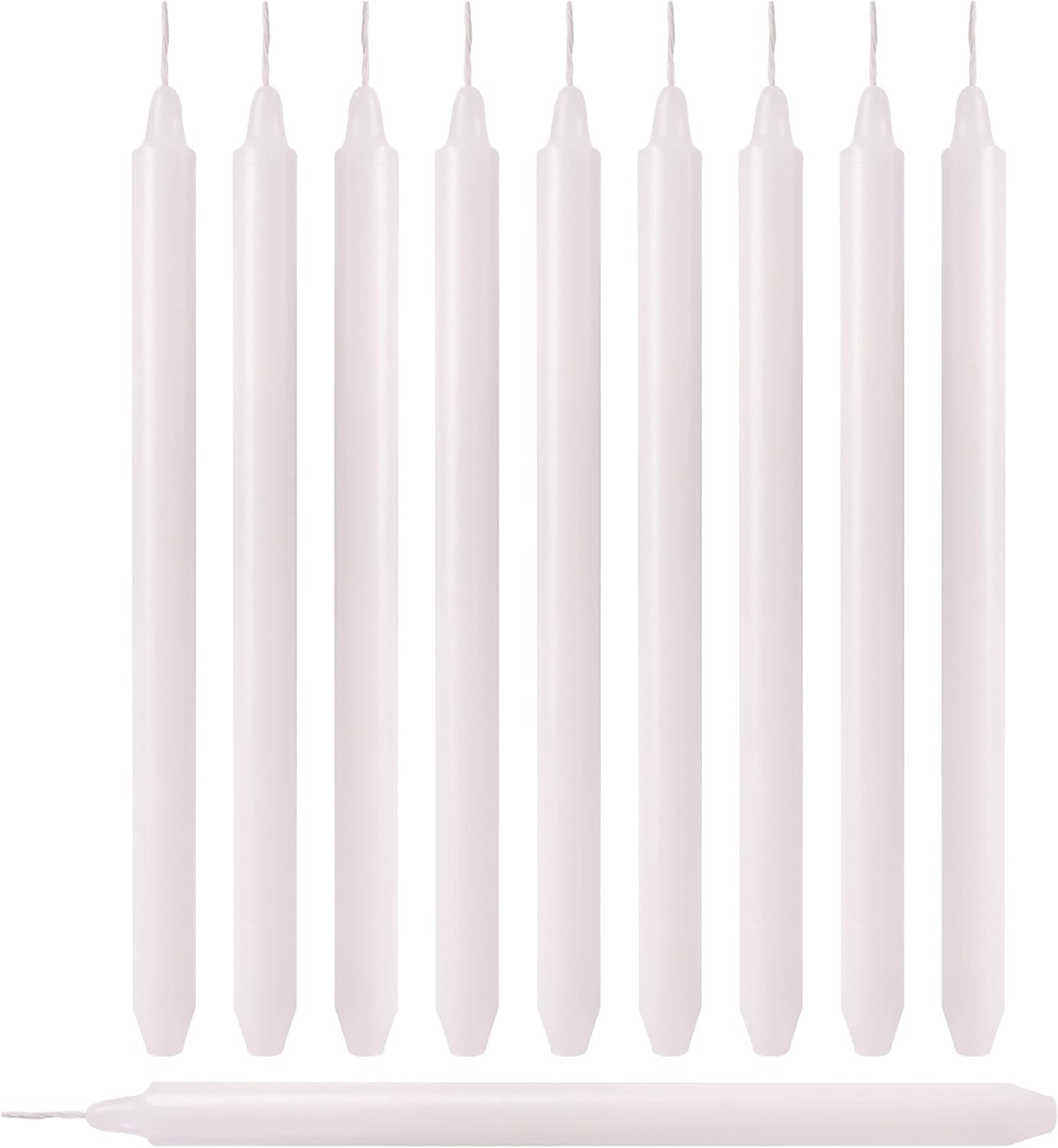 Amazon.com: OSHADOW Taper 1/2 inch Candles - Pack of 10 Unscented, 8 ...