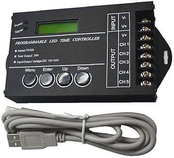 Led Dimmer Time Controller Programmable Timer Tc420 5 Channel 12v-24v ...
