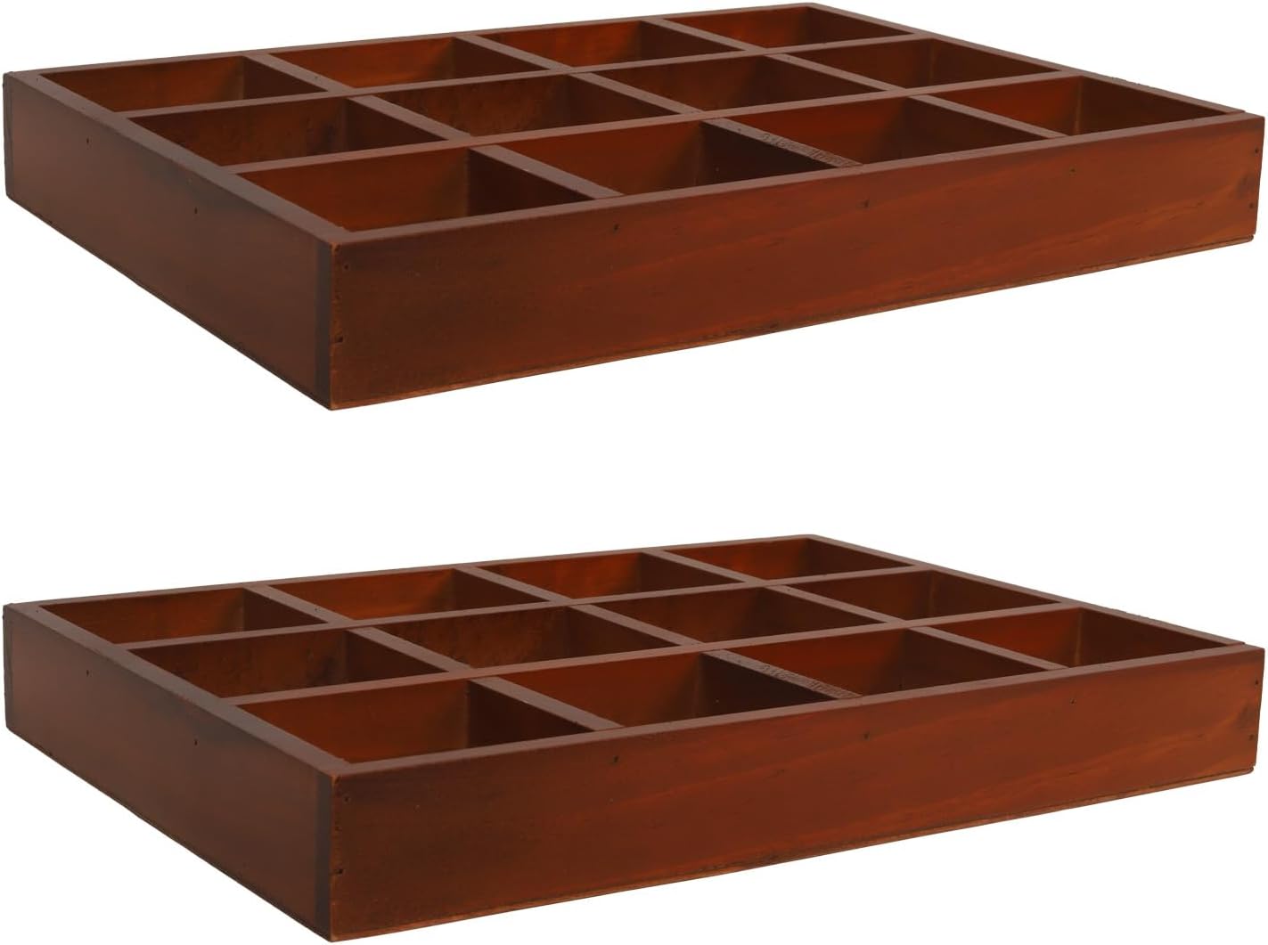 Amazon.com: PRETYZOOM Wooden Sorting Tray 20 Grids Socks Underwear ...