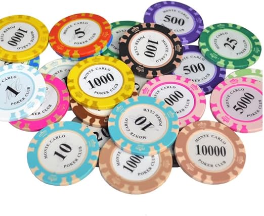 YouYuer 50PCS Pokerchips Poker-Chips Laser-Chips Metallkern Poker Chips ...