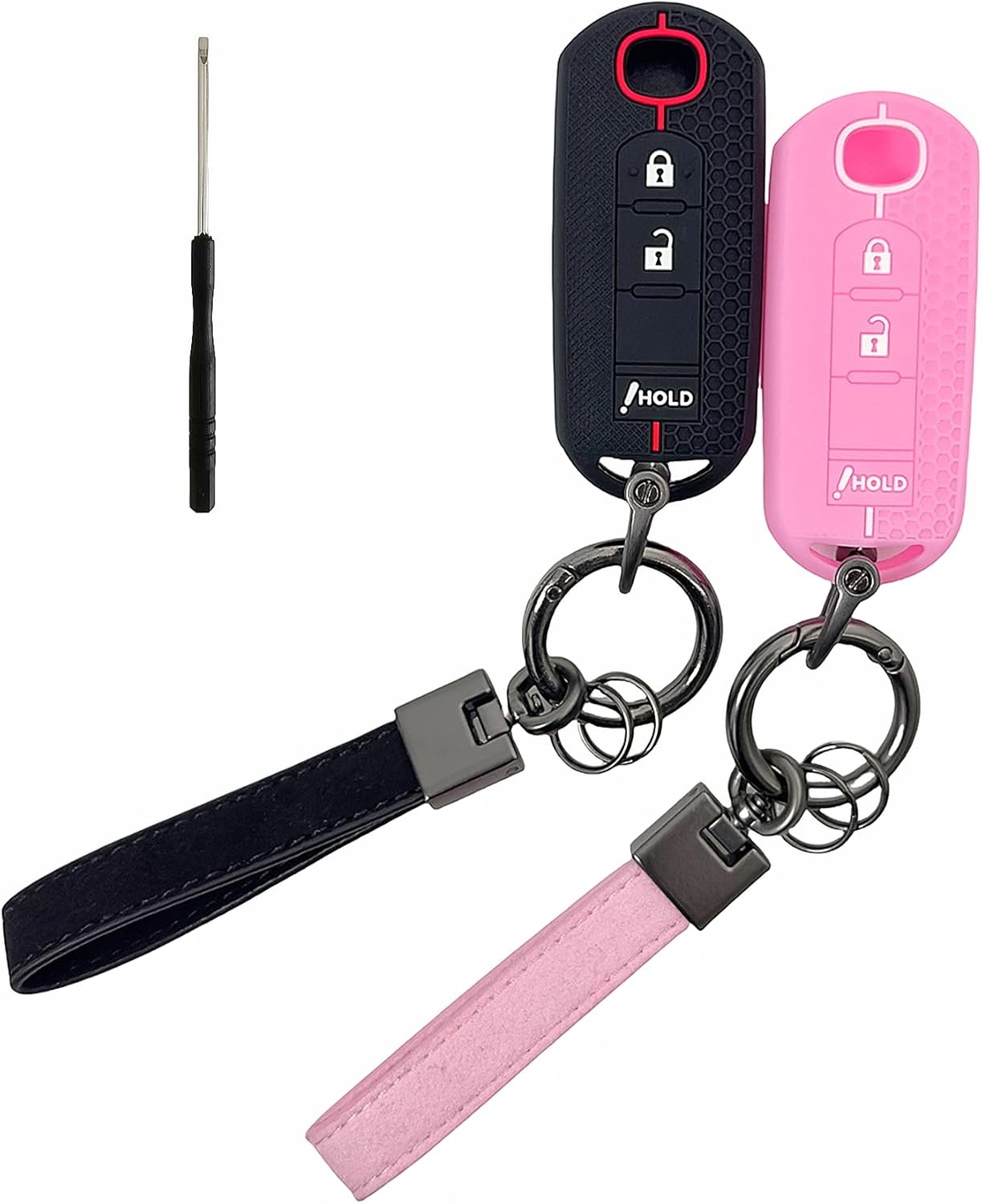 Amazon.com: REPROTECTING Silicone Rubber Key Fob Cover Compatible with ...