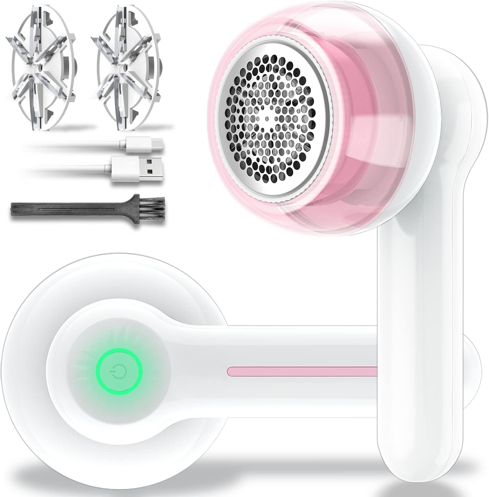 Lint Remover Electric, Bobble Remover Rechargeable with 1 Spare Shaving ...