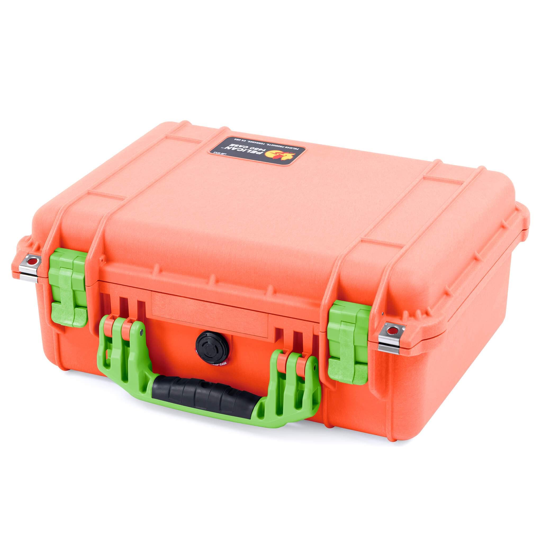 Amazon.com: Pelican color Case Orange Pelican 1450 case with Lime Green ...