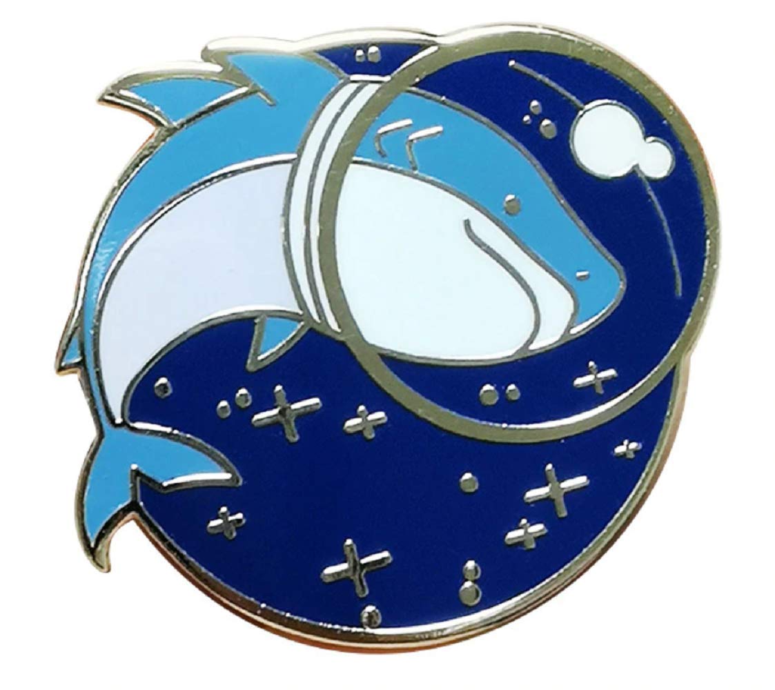 Amazon.com: Generic Spectre Pins Shark Space Astronauts Enamel Pin ...
