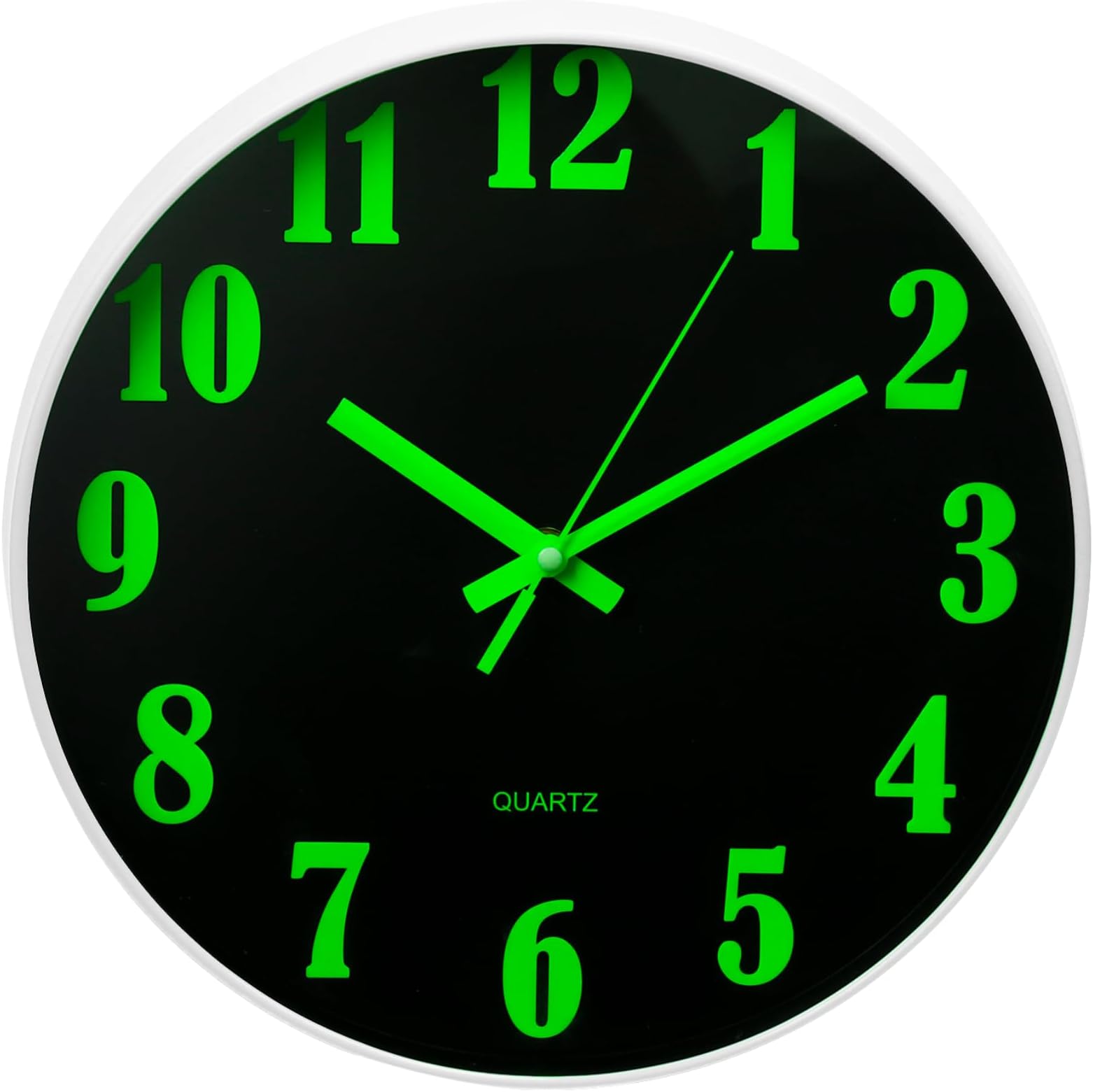 Amazon.com: 12 Inch Night Light Wall Clock, Glow in The Dark Wall Clock ...