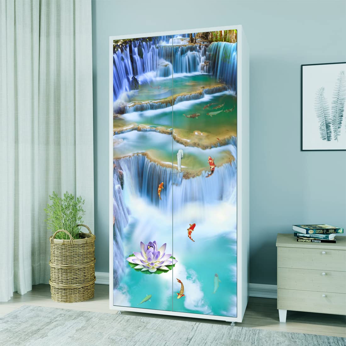 WallDaddy Self Adhesive Almirah Stickers, Wall Stickers, Decorative ...