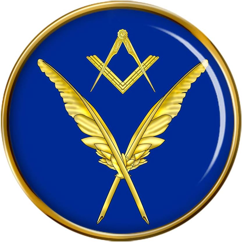 Masonic Lodge Secretary Pin Badge : Amazon.co.uk: Fashion
