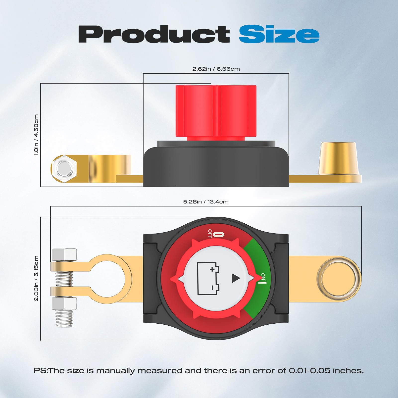 Snapklik.com : Malictele Top Post Battery Disconnect Switch 275A Heavy ...